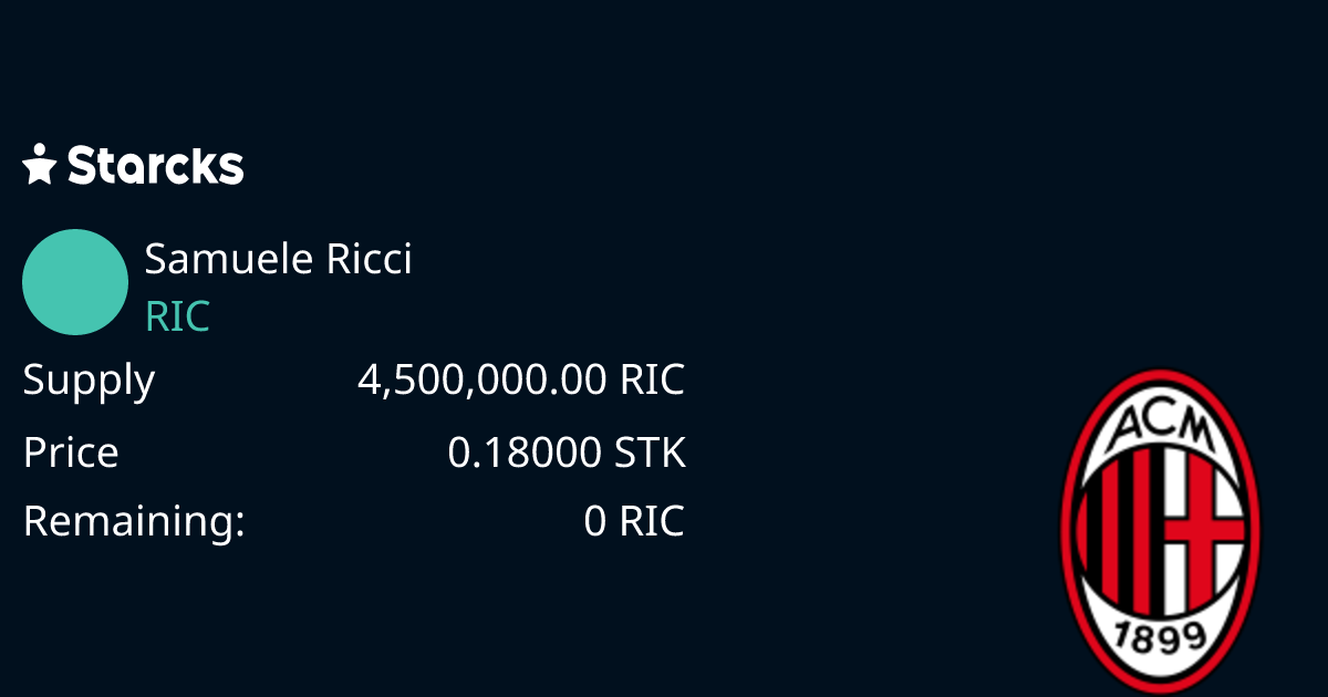 Starcks App - Buy RIC